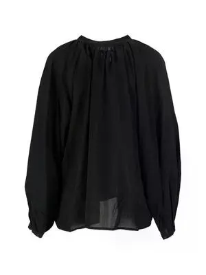 ELEH Tie-neck Gathered Blouse