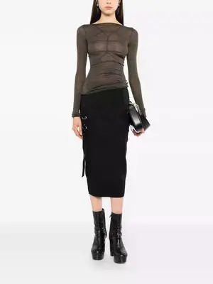 Rick Owens Sheer Panelled Top