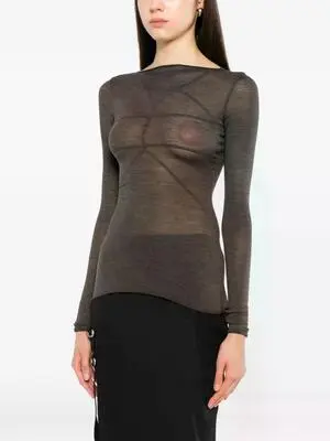 Rick Owens Sheer Panelled Top