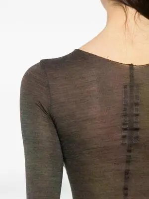 Rick Owens Sheer Panelled Top