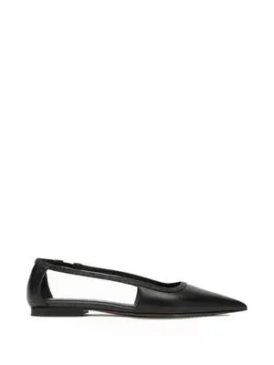 Brunello Cucinelli Pointed-toe Ballet Flats - Black