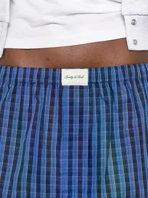 Sporty & Rich Check-pattern Mini Skirt