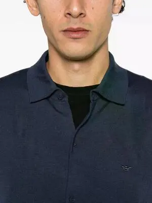 Emporio Armani Logo-embroidered Button-up Cardigan