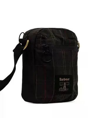 Barbour Field Tartan Waxed Crossbody Bag