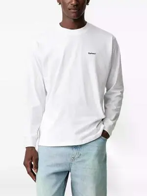 Barbour Logo-embroidered Long-sleeve T-shirt