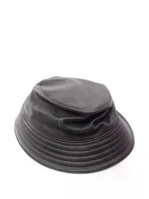 Hermès 2010s Serie Button Leather Bucket Hat