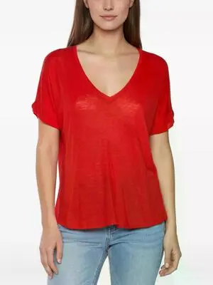 Sandro V-neck Knit Top