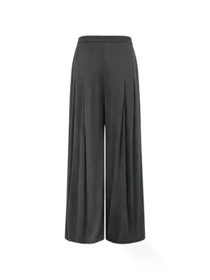 ILI NODE Nfift Pleated Wide-leg Trousers - Grey