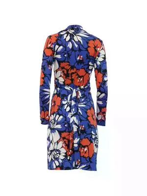 Diane Von Furstenberg Floral-print Wrap Dress - Blue