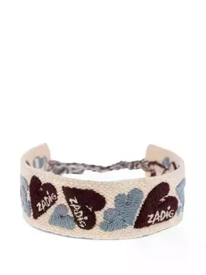 Zadig&Voltaire Woven Heart Bracelet - Neutrals
