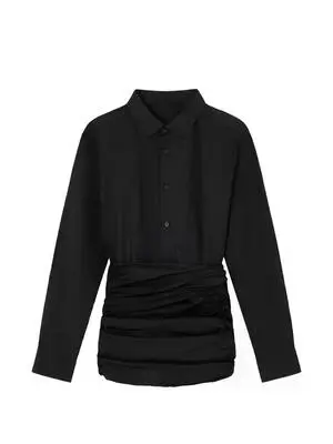 Gimaguas Ashley Ruched Shirt - Black