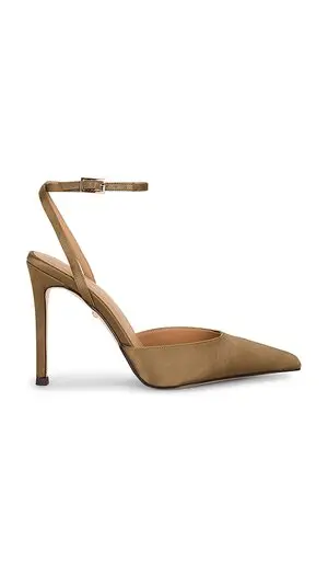 Raye Willow Pump In Olive - Olive Satin