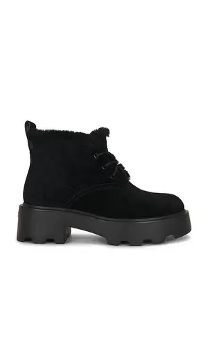 Tory Burch Desert Shearling Boot In Black