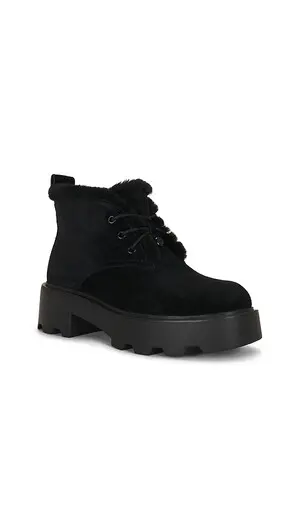 Tory Burch Desert Shearling Boot In Black