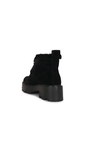 Tory Burch Desert Shearling Boot In Black