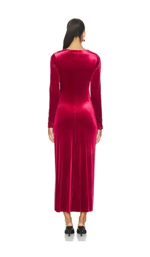 Simkhai Ferrera Long Sleeve Dress In Red