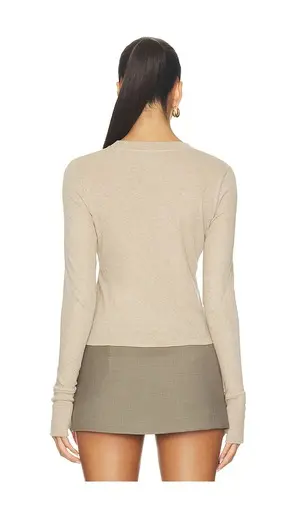 Enza Costa Fine Cashmere Jersey Cardigan In Brown