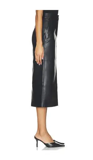FAVORITE DAUGHTER The Faux Leather Meyer Skirt