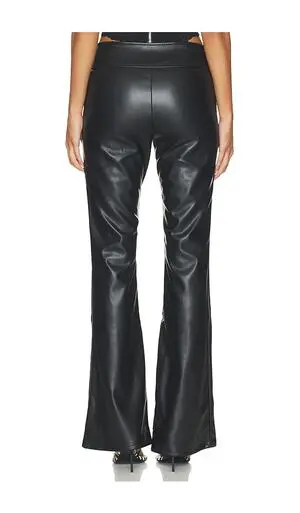 Superdown Jessica Faux Leather Bootcut Pant