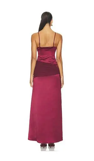 Majorelle Emmie Gown In Burgundy