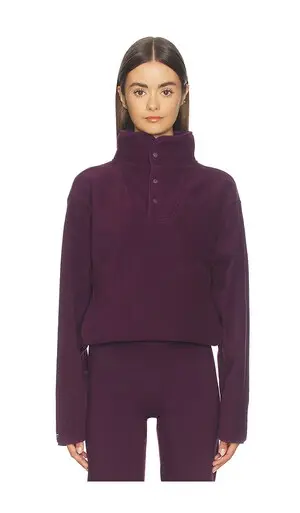 437 The Teddy Pullover In Mauve - Plum