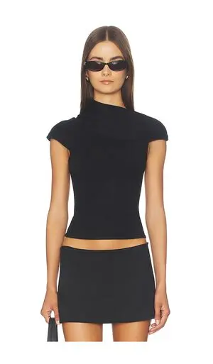 LOVERS AND FRIENDS Kaeli Asymmetric-neck Sweater - Black
