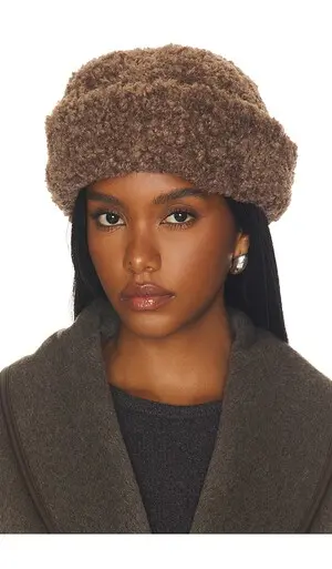 Free People Oh So Cozy Fisherman Hat - Chocolate