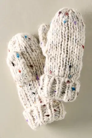 Free People Sugar Frost Mittens - Ivory