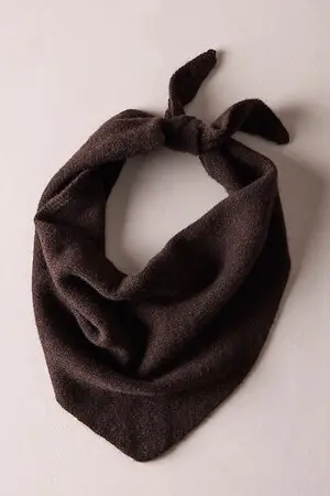 Free People Cashmere Triangle Scarf - Coffee
