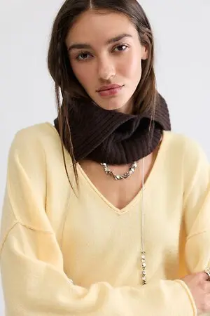 Free People Cashmere Snood - Coffee