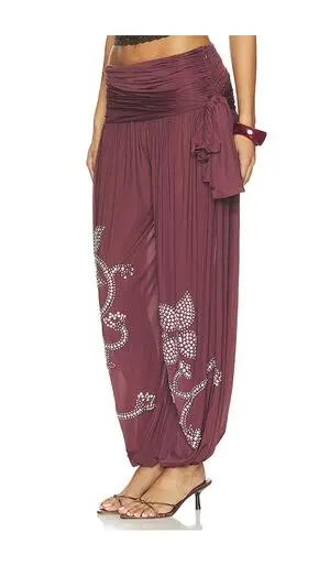 SIEDRES Tate Draped Jersey Pant