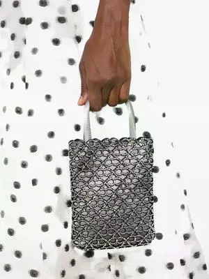 ANYA HINDMARCH Crystal-embellished Scalloped-edge Mini Bag