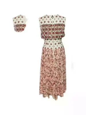 LOUIS VUITTON Floral-print Midi Dress