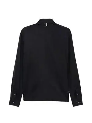 LOW BRAND Concealed-front Shirt - Black