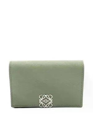Loewe 2010s Anagram Business Card Holder - Green