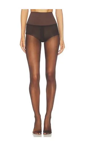 Commando The Essential Control Sheer Tights In Brown - Espresso