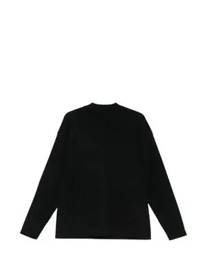 Issey Miyake High-neck Dropped-shoulder Sweater - Black