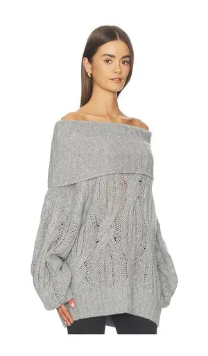 LISA YANG Chaqueline Sweater In Light Grey