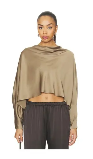 Simkhai Bearitz Long Sleeve Top In Taupe - Birch