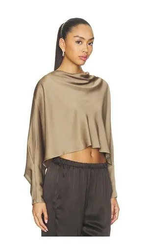 Simkhai Bearitz Long Sleeve Top In Taupe