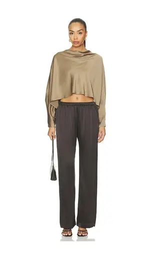 Simkhai Bearitz Long Sleeve Top In Taupe