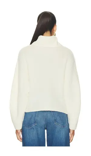 Simkhai Orlienne Long Sleeve Turtleneck In White
