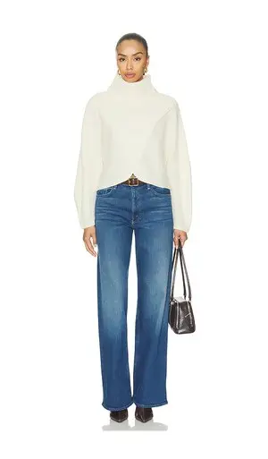 Simkhai Orlienne Long Sleeve Turtleneck In White