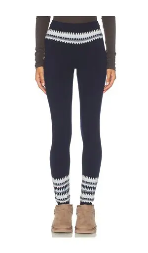 LOVERS AND FRIENDS Zanna Fair Isle Legging In Navy