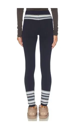 LOVERS AND FRIENDS Zanna Fair Isle Legging In Navy