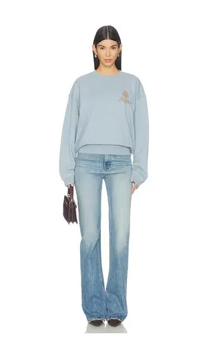 FRAME The Ritz Sweatshirt In Baby Blue