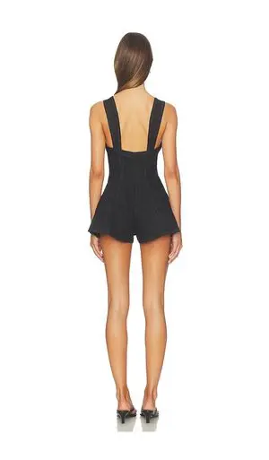 Free People X We The Free Delancey Flare Romper In Black