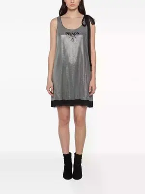 Prada 2021 Rhinestone-embellished Mini Dress