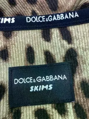 Dolce & Gabbana X Skims 2010s Animal-print Leggings