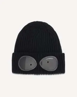 C.P. COMPANY C. P. Company Goggle Beanie Hat In Extrafine Merino Wool